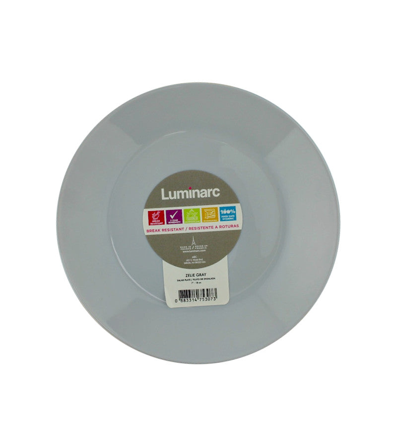 P4619 - Zelie Dessert Plate-Grey By Arc – Tov Lev Wholesale